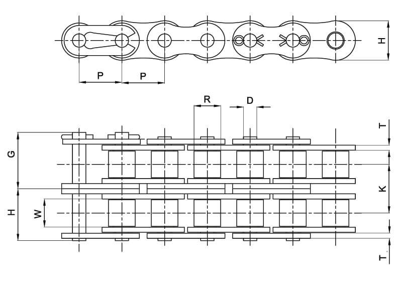 Quest ISO British Standard Double Strand Chain - PEER Chain